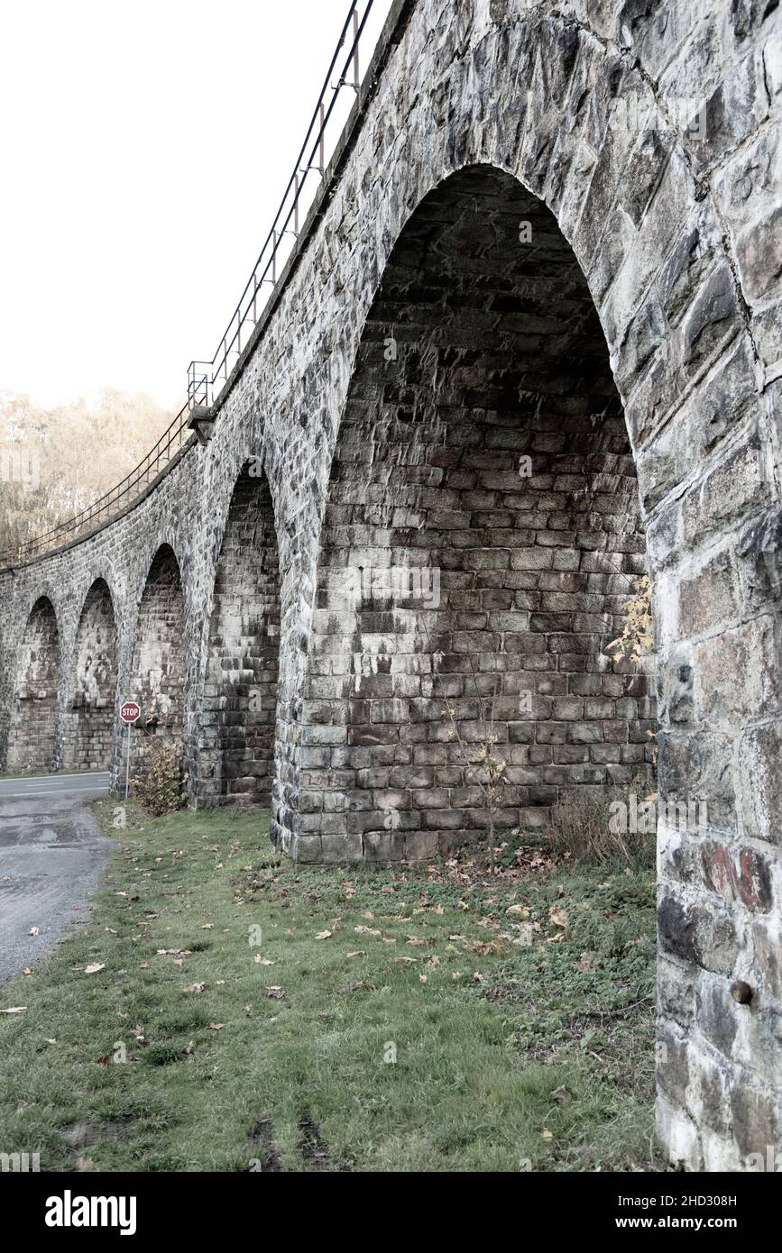 Arched stone rock wall hi-res stock photography and images - Alamy