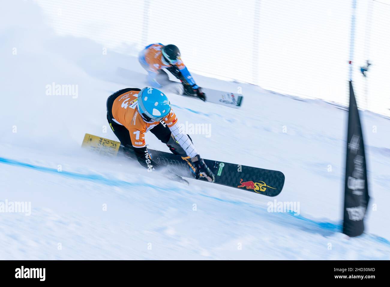 KLINK Darina (RUS) competing in the Fis Snowboard World Cup 2022 Women ...