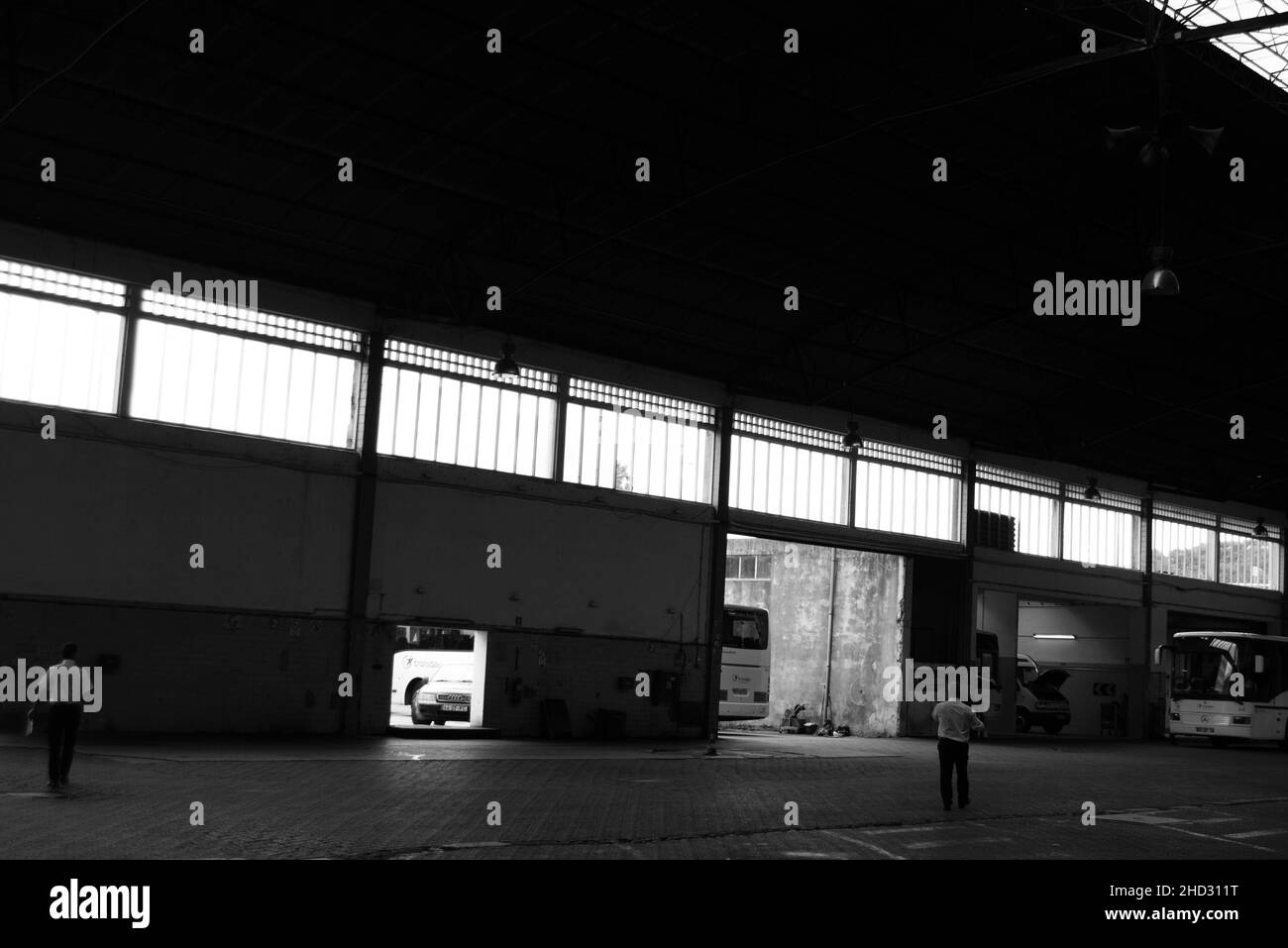 Transport employee Black and White Stock Photos & Images - Alamy