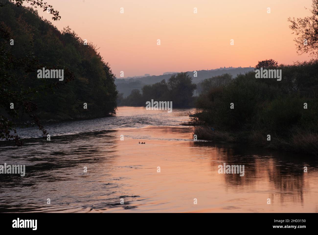 River Wye Sunset Stock Photo - Alamy