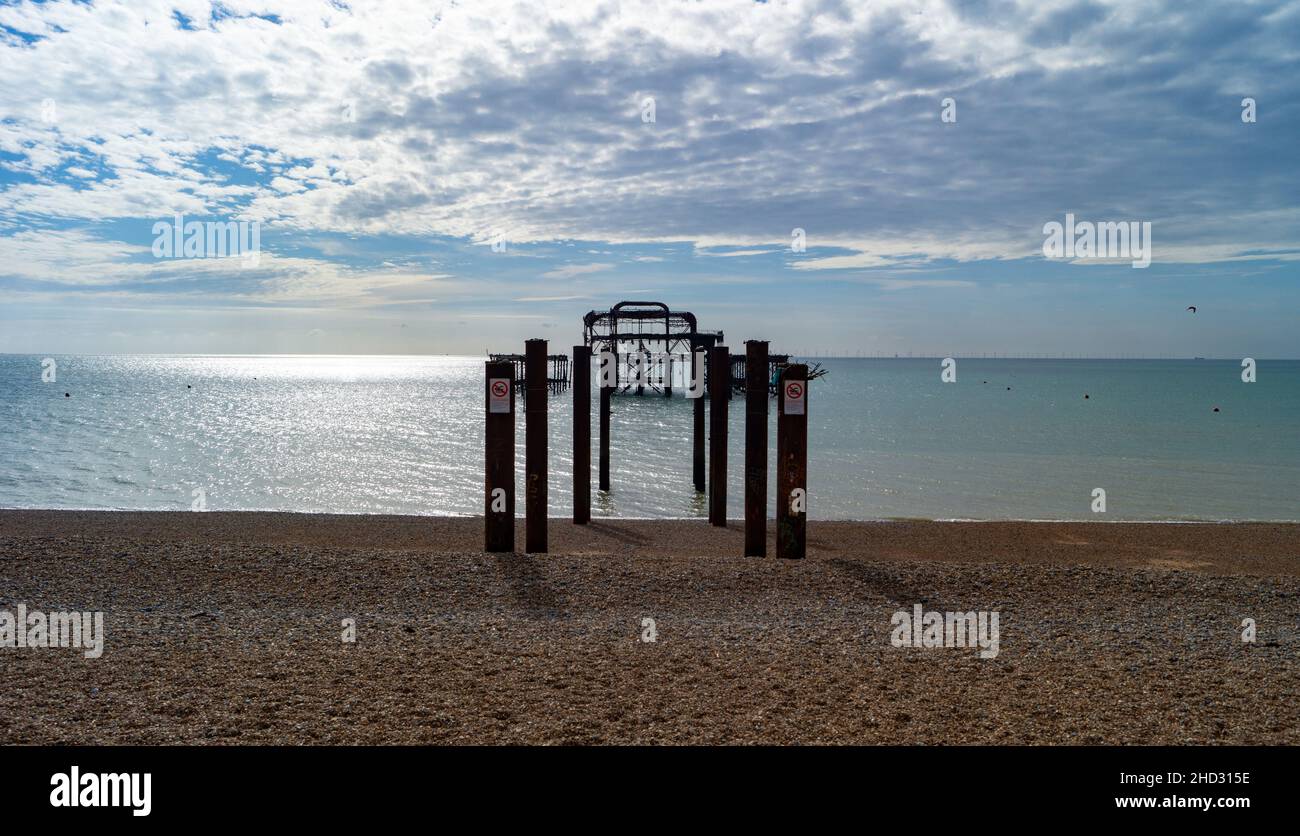 Brighton Pier head on Stock Photo - Alamy