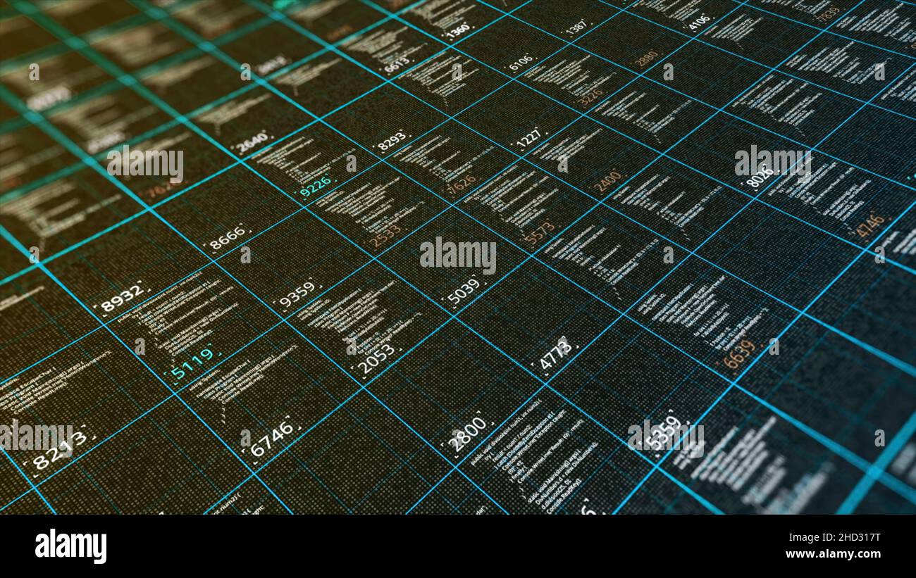 Abstract financial background with online stock market information ...