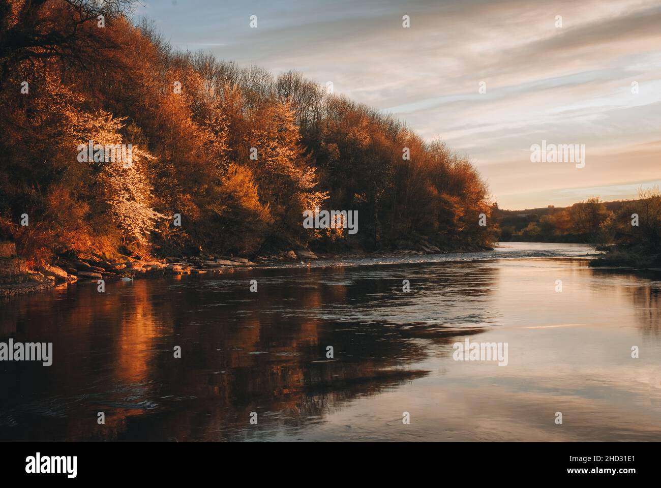 River Wye Sunset Stock Photo - Alamy