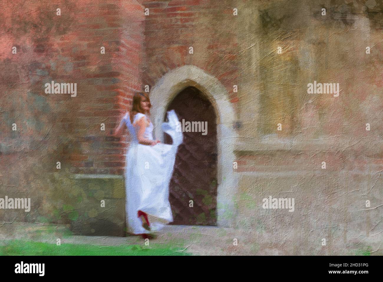 Painting Woman In White Dress Hi Res Stock Photography And Images Alamy