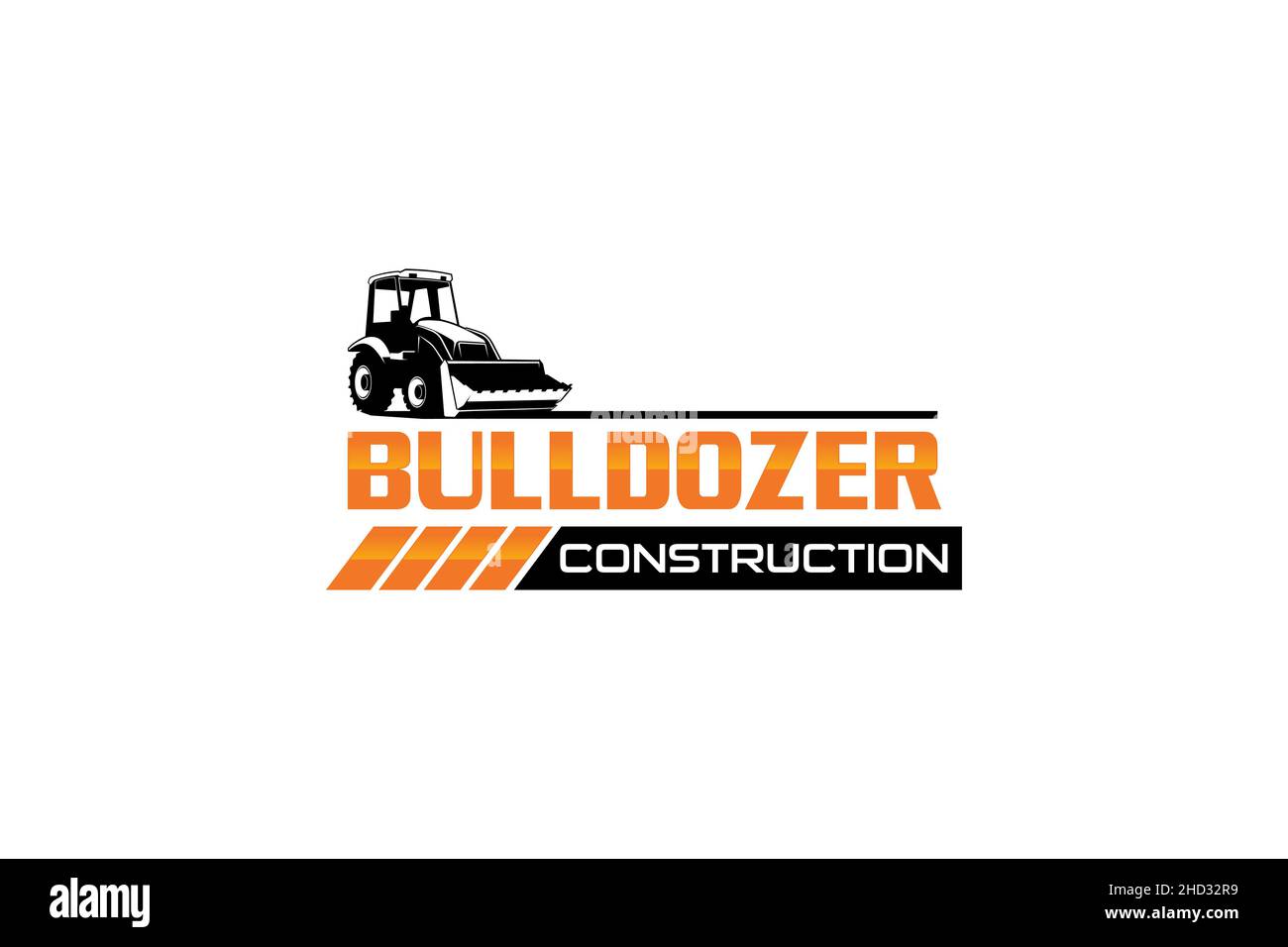 Bulldozer logo template vector. Heavy equipment logo vector for ...