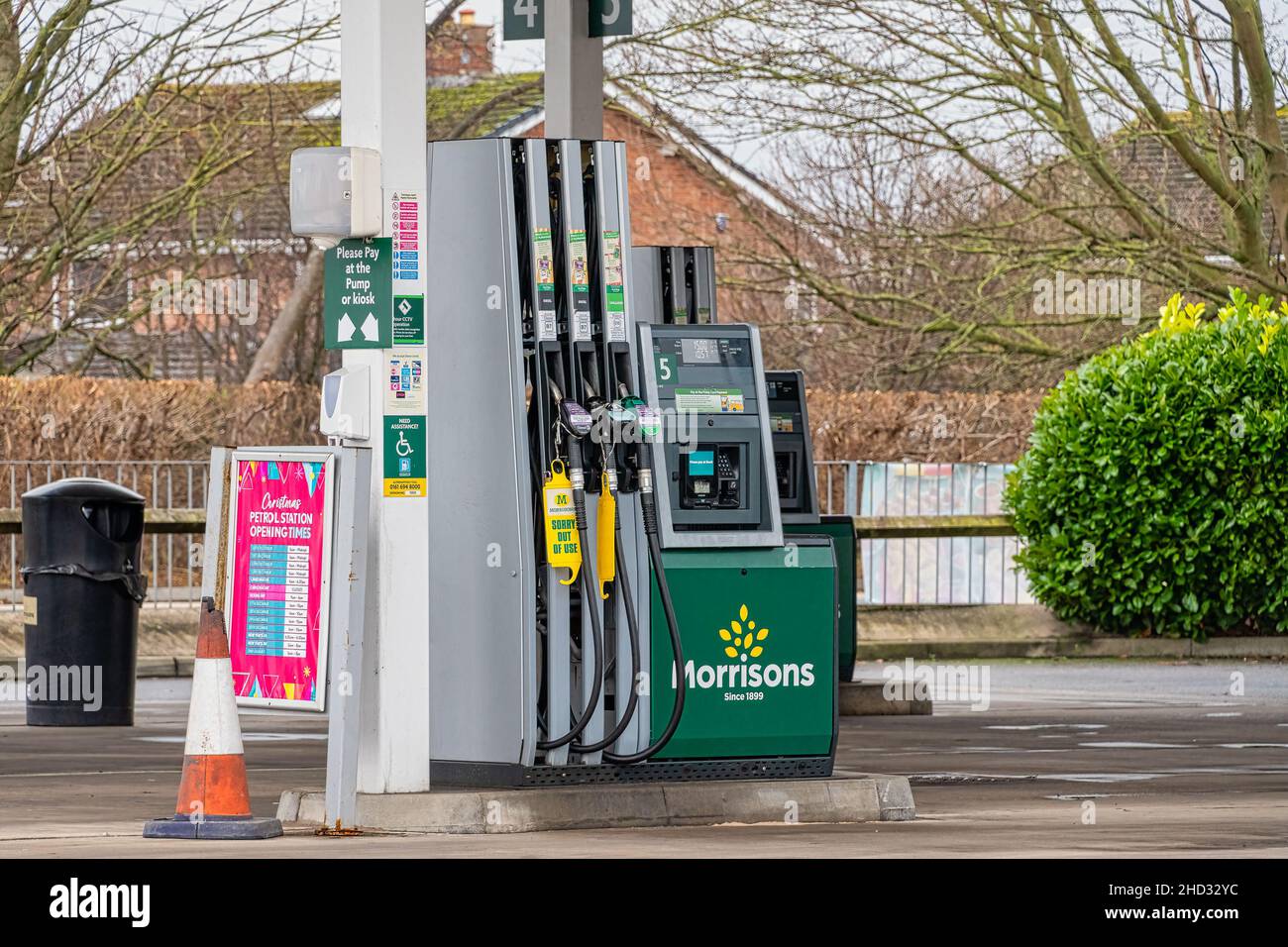 Morrisons petrol pump hi-res stock photography and images - Alamy