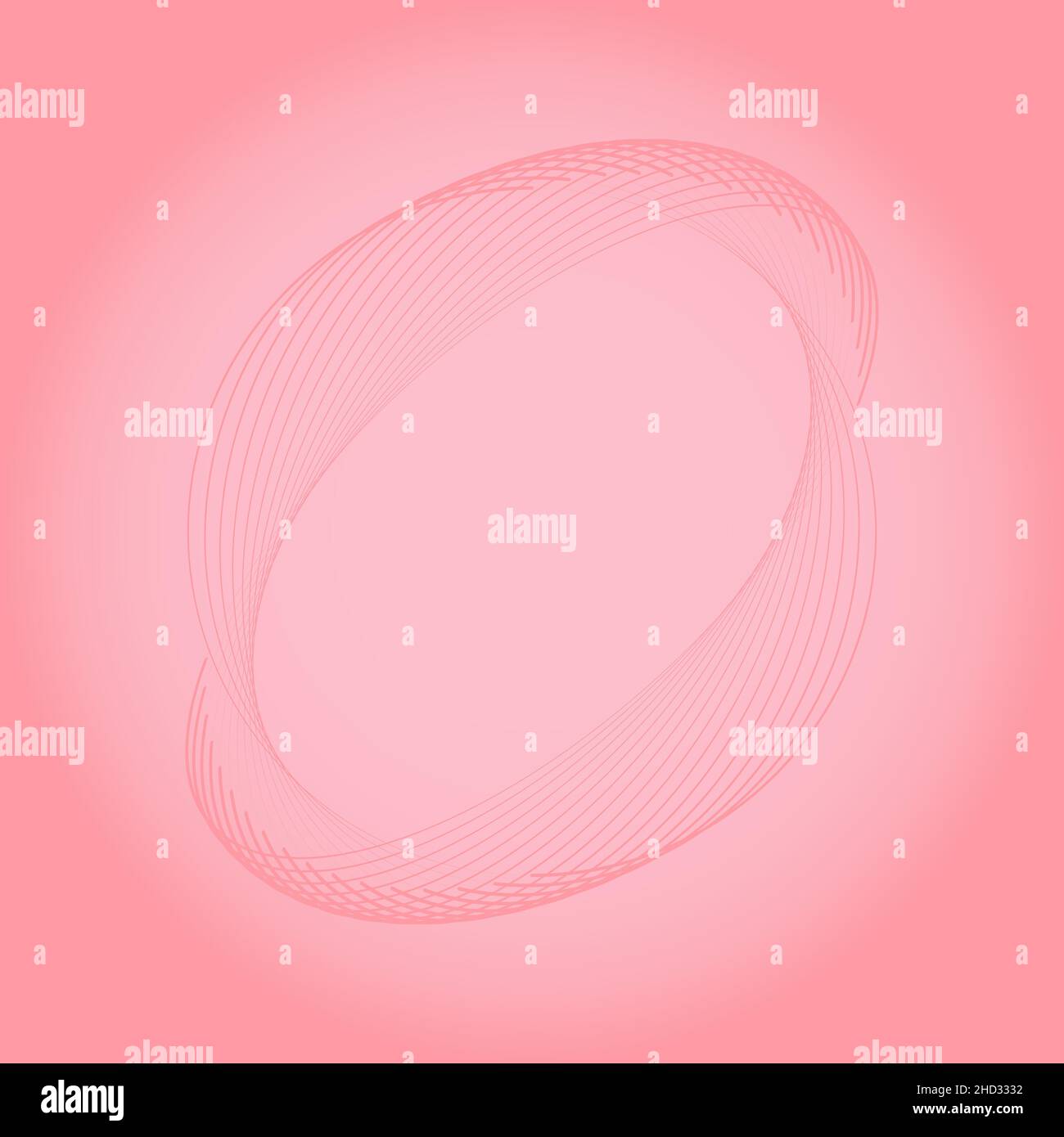 Pink concentric ellipses in abstract form. Geometric art. Trendy design ...