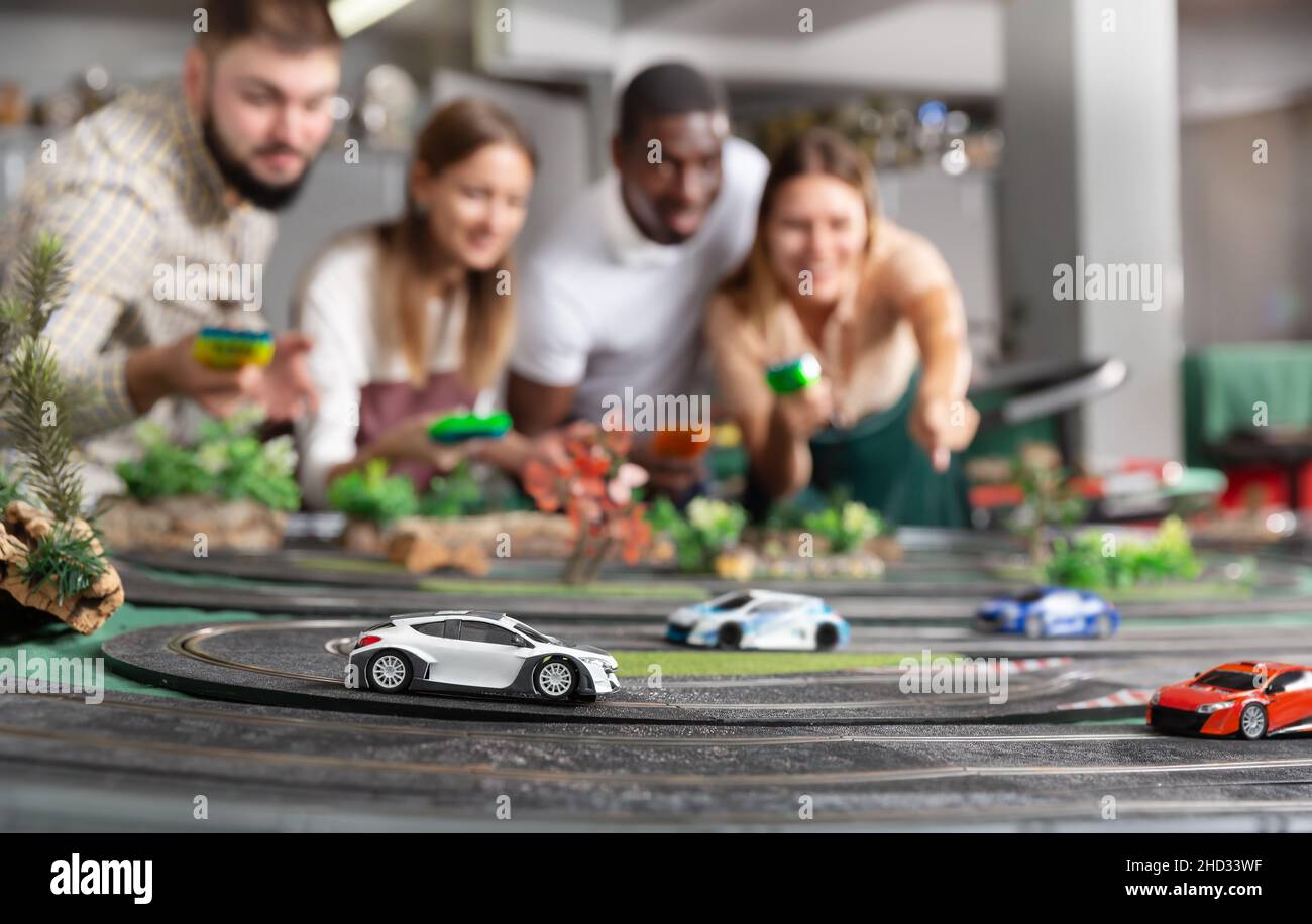 Slot car men hi-res stock photography and images - Alamy