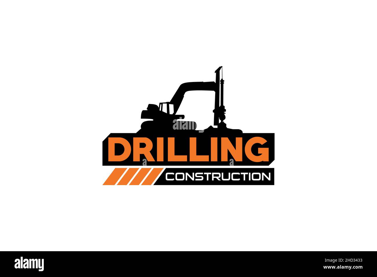 Contractor, trench digger and drilling rig logo design inspiration ...