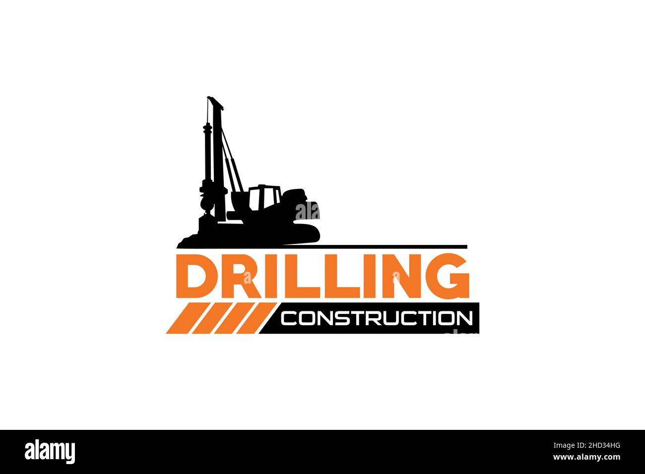 Contractor, trench digger and drilling rig logo design inspiration ...