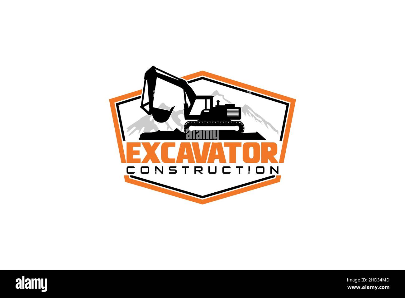 Excavator logo template vector. Heavy equipment logo vector for ...