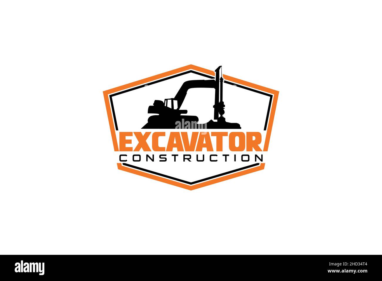 Contractor, trench digger and drilling rig logo design inspiration ...