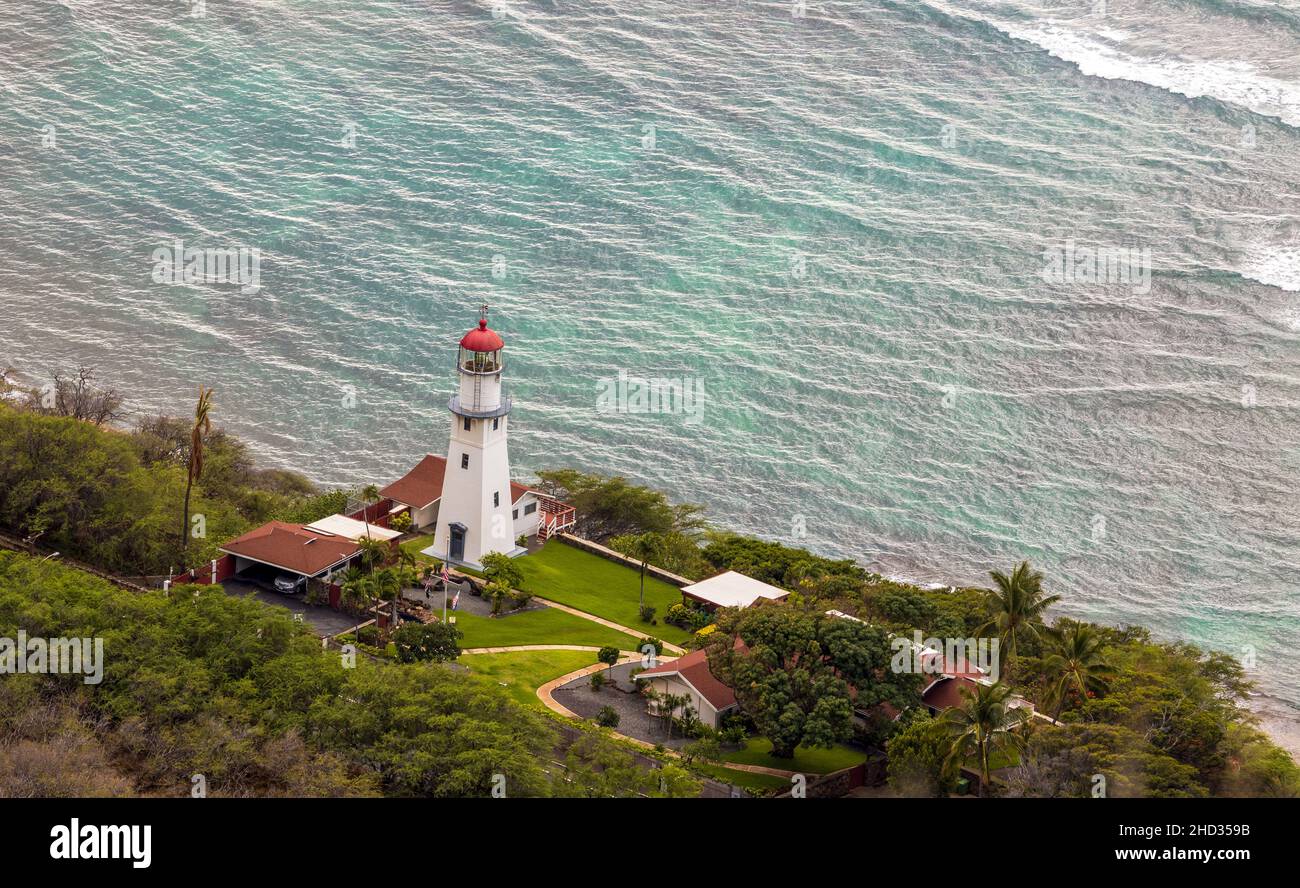 Diamond head lighthouse oahu hawaii hi-res stock photography and images ...