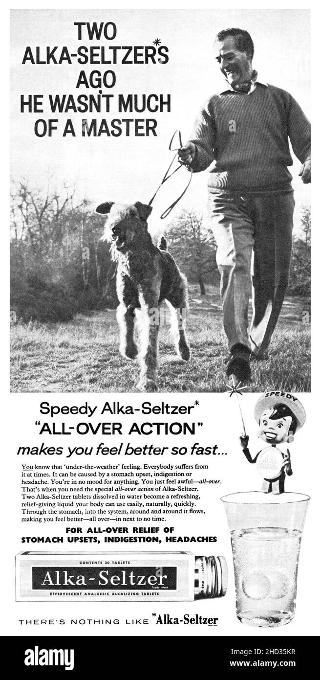 Alka seltzer advert hi-res stock photography and images - Alamy