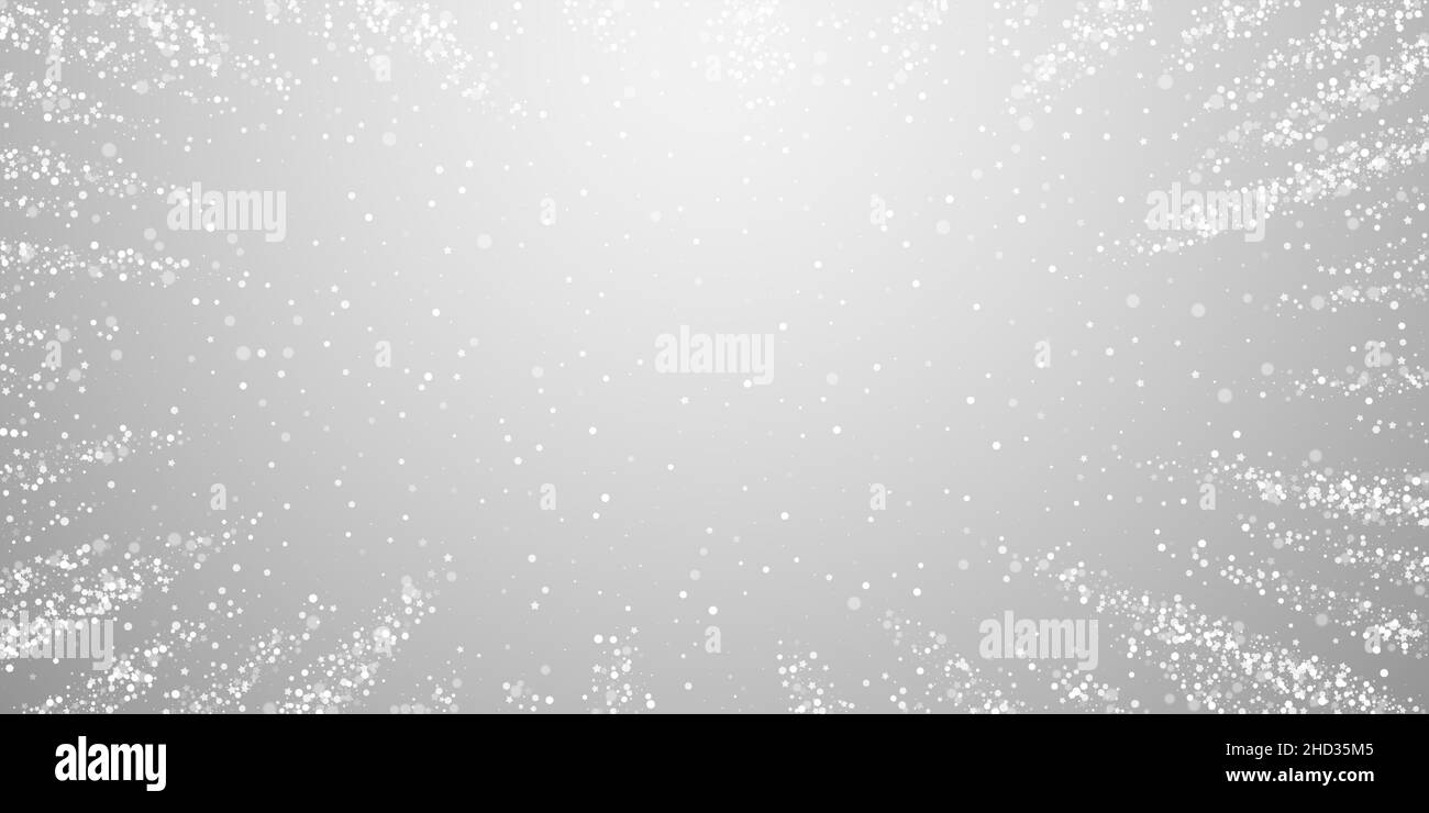 Magic stars Christmas background. Subtle flying snow flakes and stars ...