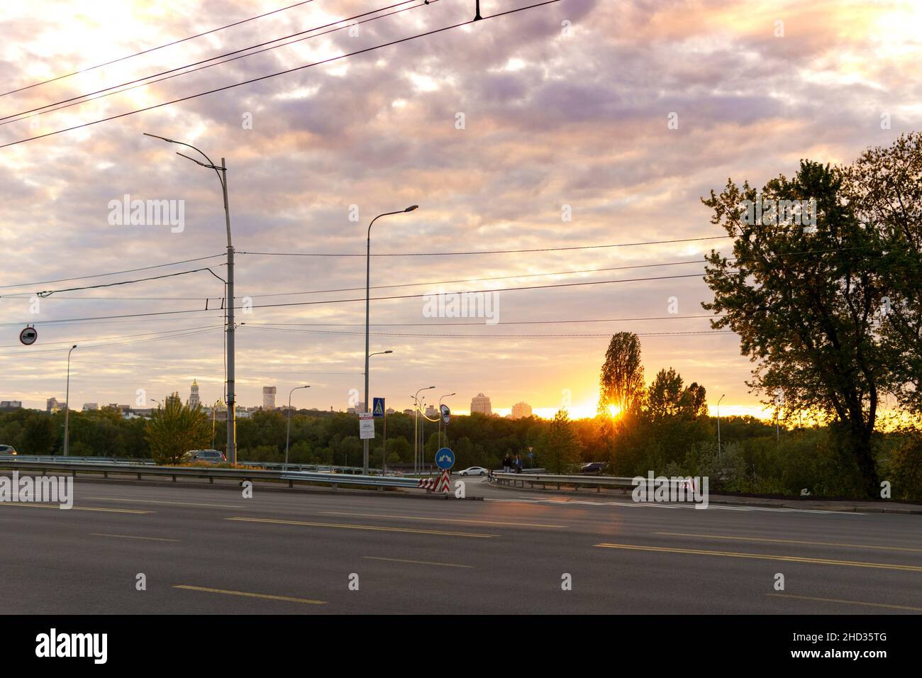 summer, heat, travel, weather, cityscape - background wide paved ...
