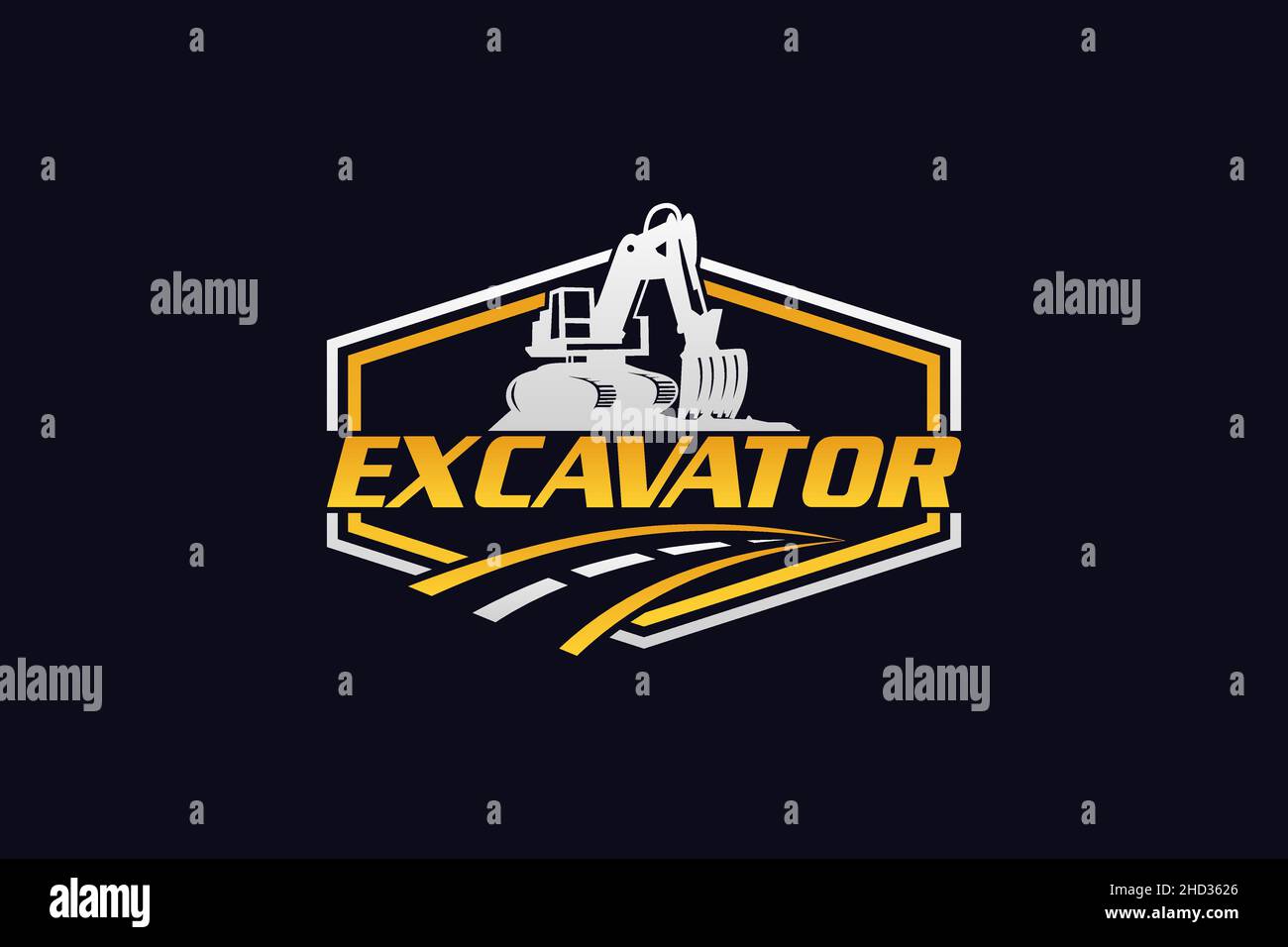 Excavator logo template vector. Heavy equipment logo vector for ...