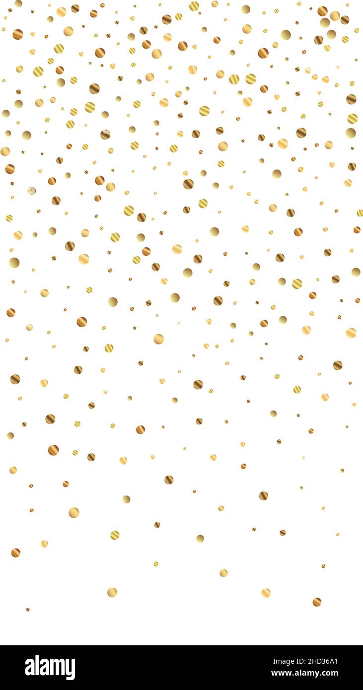 Festive fancy confetti. Celebration stars. Sparse gold confetti on ...