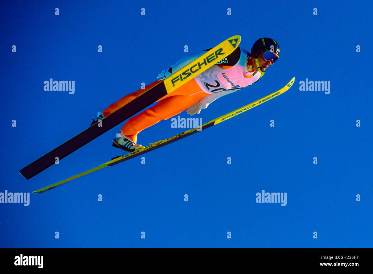 Takanobu Okabe (JPN) competing in the Men's K120 individual ski jumping ...