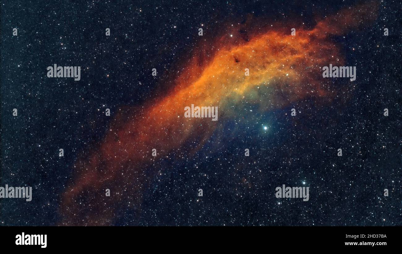 The California Nebula is an emission nebula located in the ...