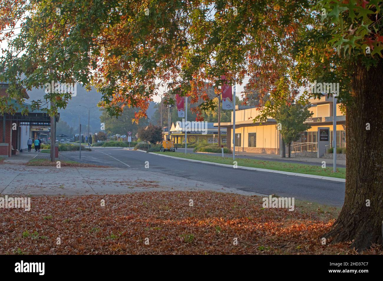 Autumn in Myrtleford Stock Photo - Alamy