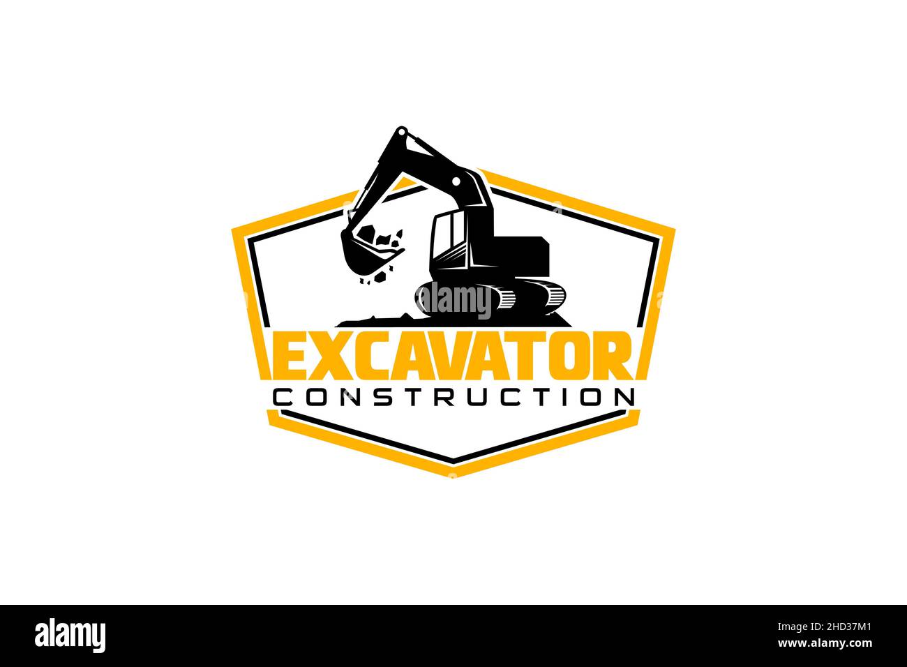 Excavator logo template vector. Heavy equipment logo vector for ...