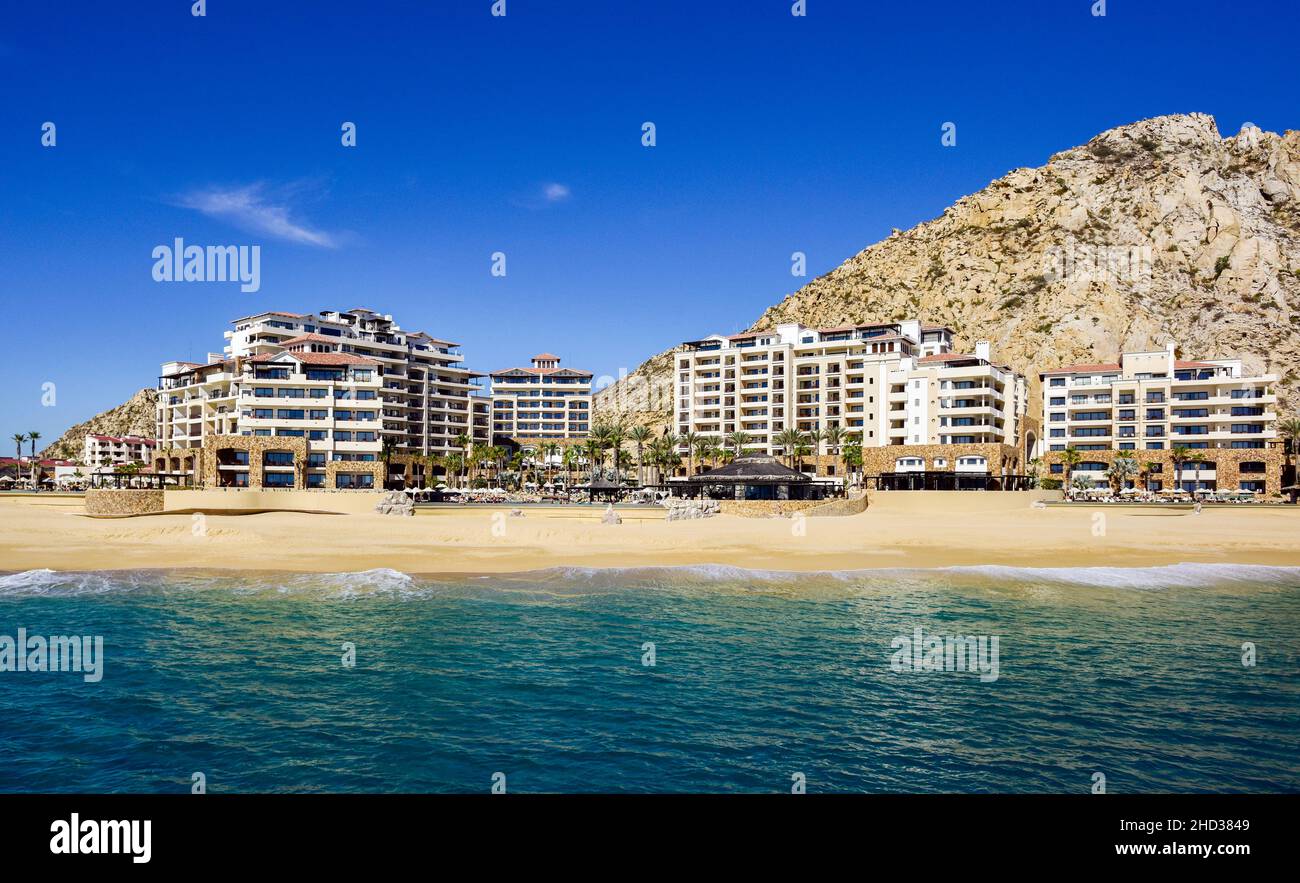 Resort beach at Cabo St Lucas, Mexico Stock Photo - Alamy
