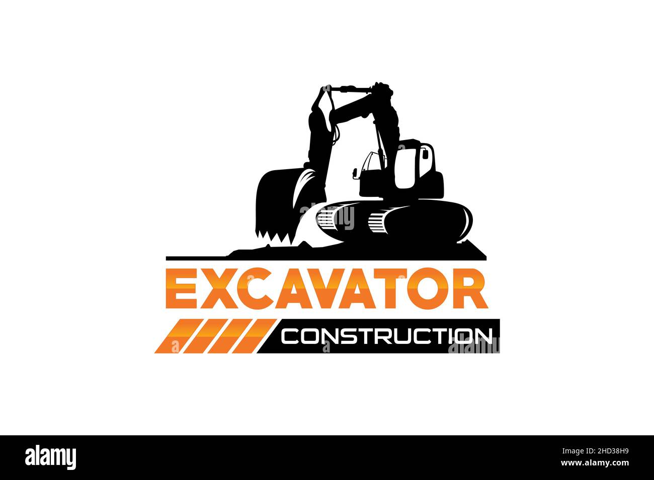 Excavator logo template vector. Heavy equipment logo vector for ...