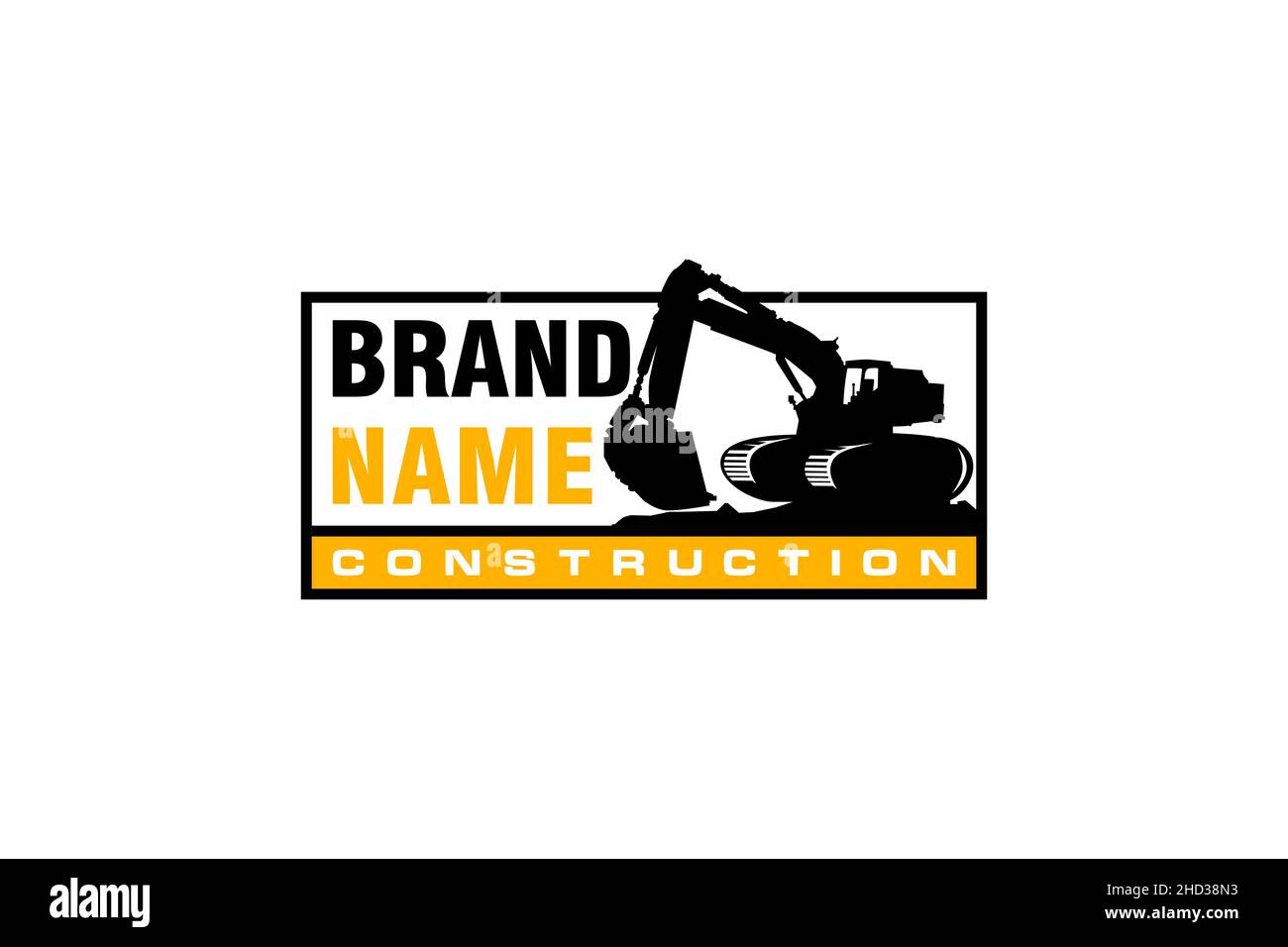 Excavator logo template vector. Heavy equipment logo vector for ...