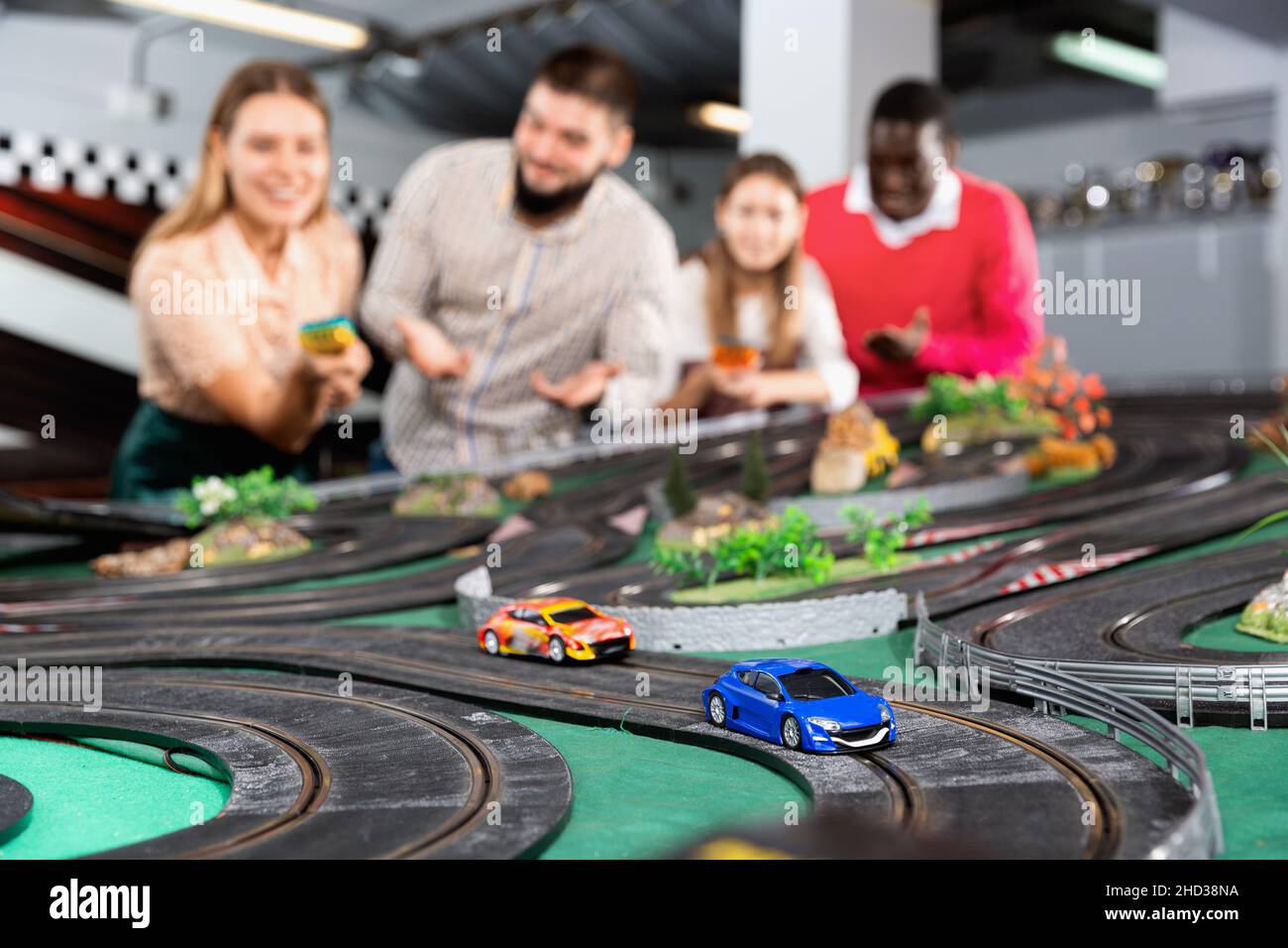 Slot car racing track hi-res stock photography and images - Alamy