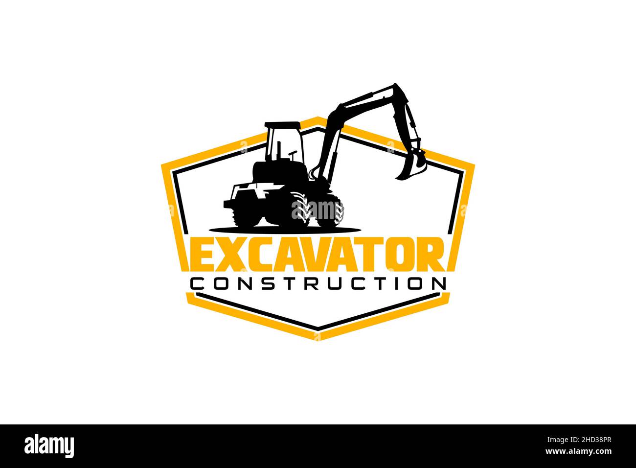 Excavator logo template vector. Heavy equipment logo vector for ...