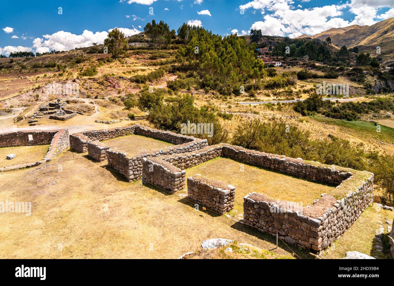 Puka Pukara Fortress in Cusco, Peru Stock Photo - Alamy