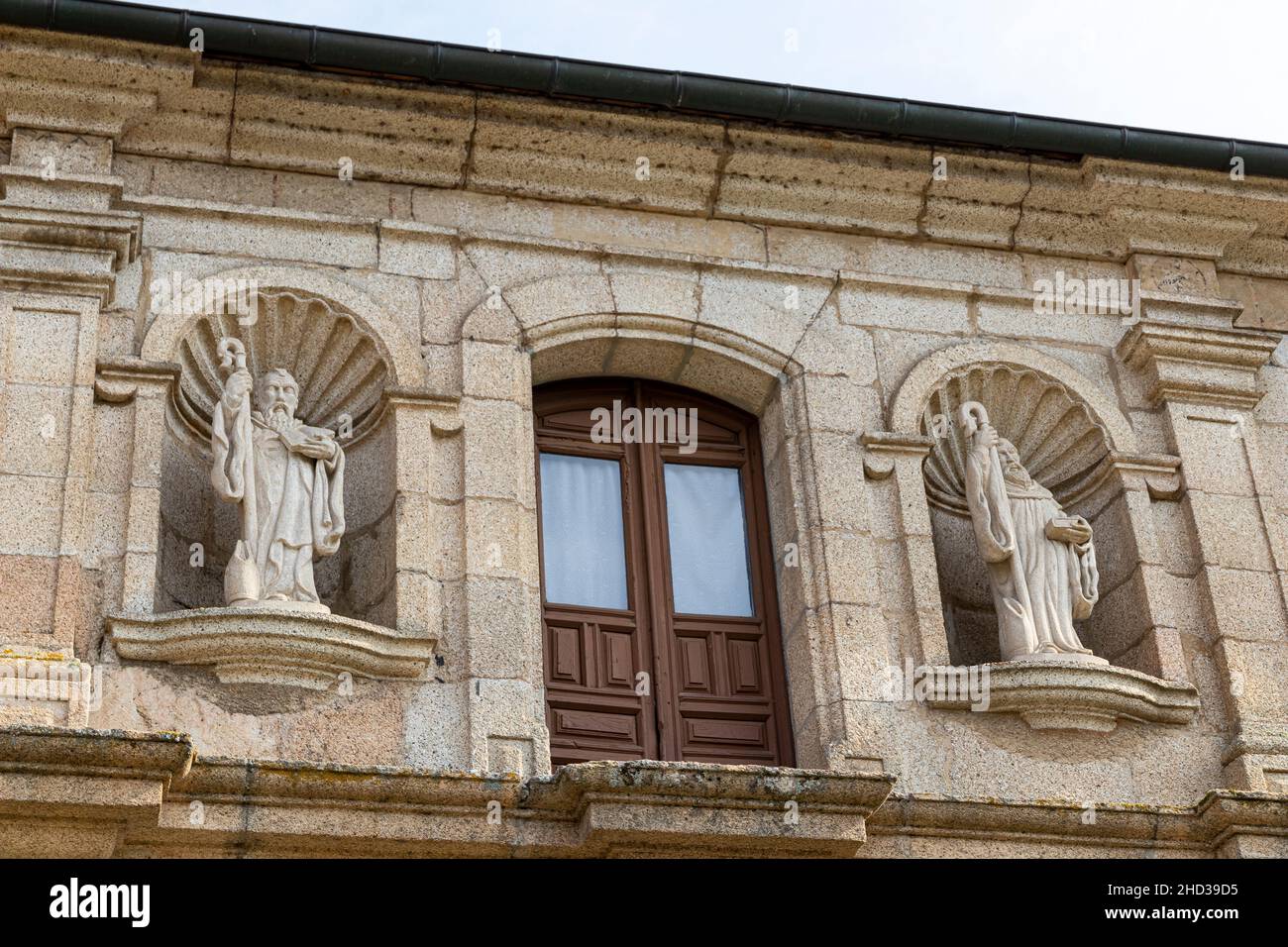 View of statues in The Monastery of San Miguel de las Duenas,El Bierzo ...