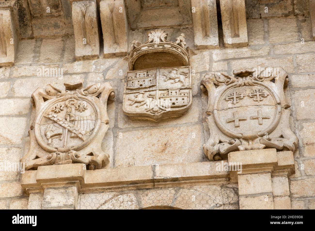 View of sculptures in The Monastery of San Miguel de las Duenas,El ...