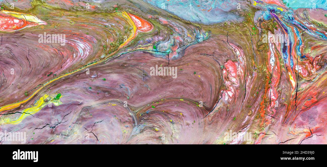 Texture of a dry colorful paint Stock Photo - Alamy