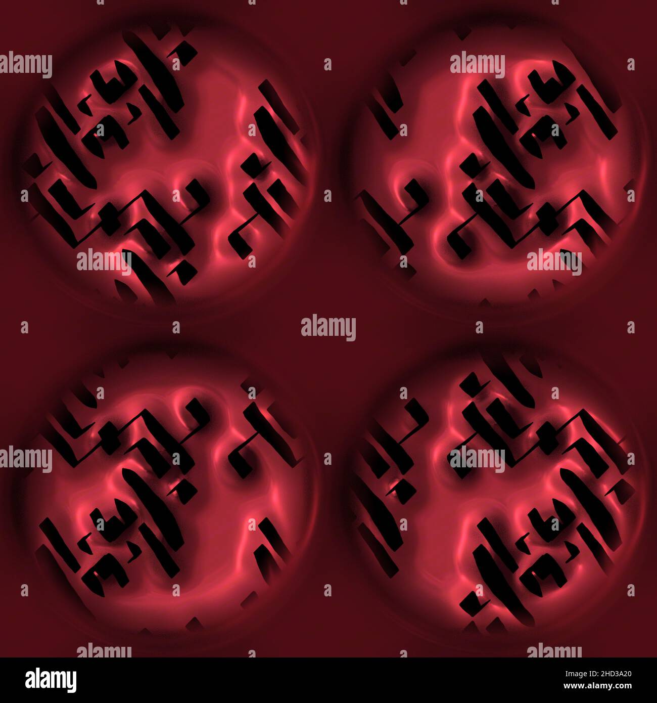 Red metal effect decorative oriental texture. Seamless engraved ...