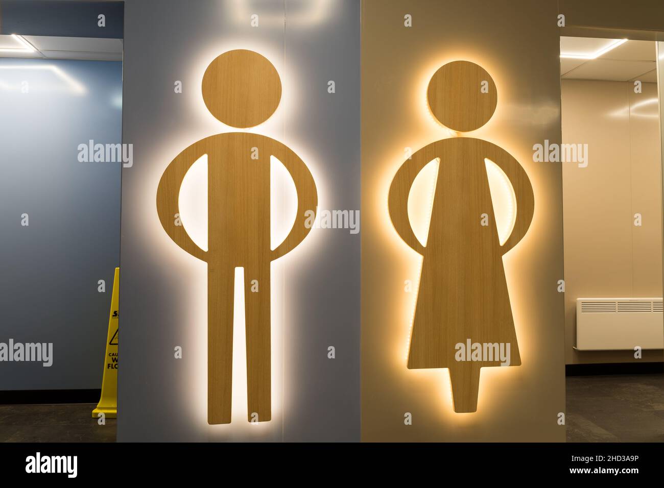 Toilet WC signage for men and women Stock Photo - Alamy