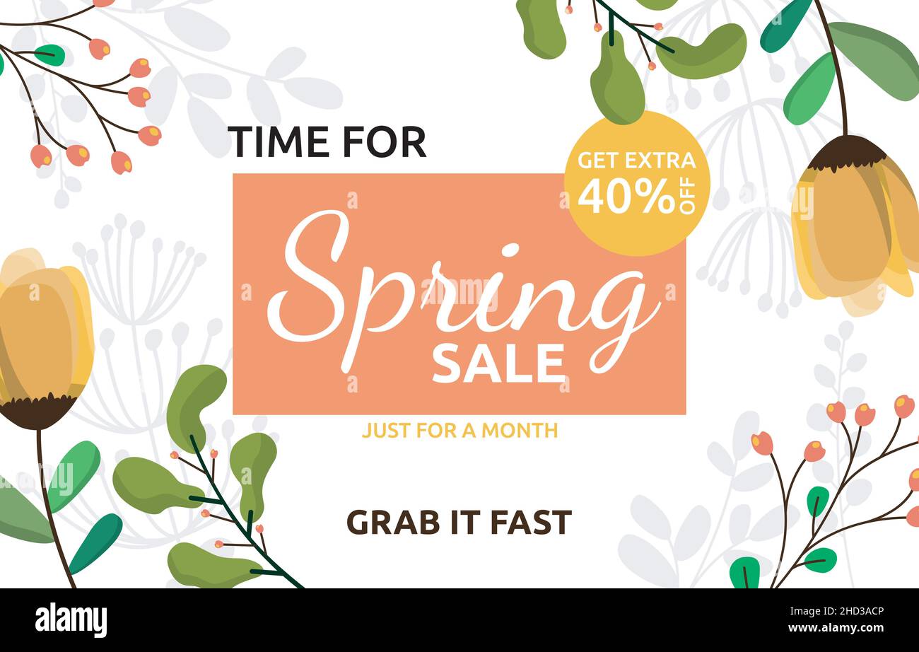 Spring time background Stock Vector Images - Alamy