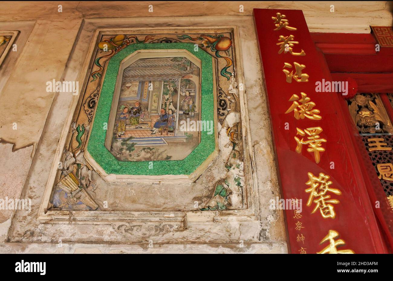Bangkok, Thailand. 01st Jan, 2022. A close up view of a mural and ...