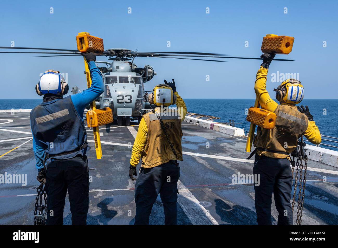 211121-N-VQ947-1133 RED SEA (Nov. 21, 2021) — Airman Apprentice Andrew ...