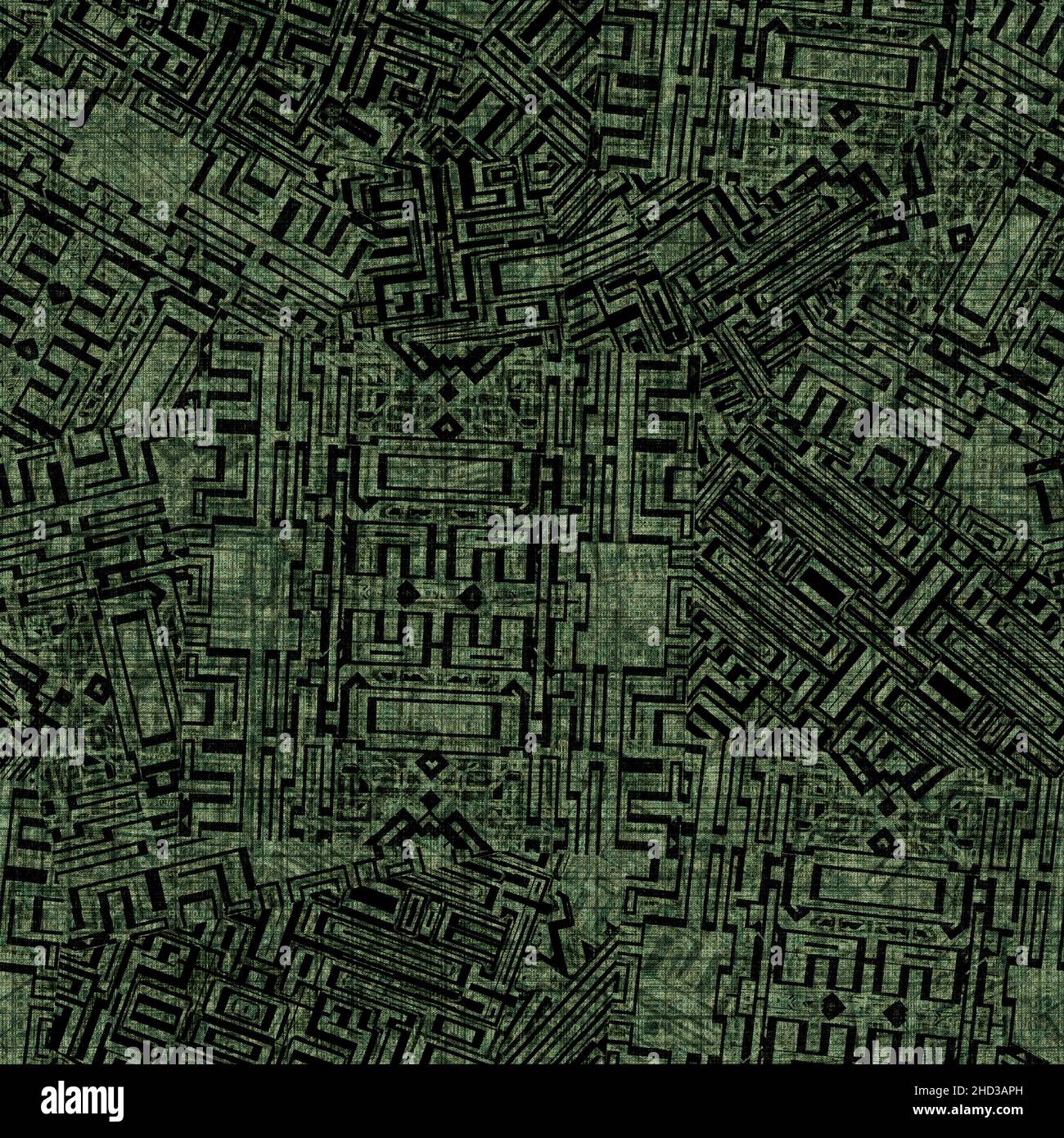 Grunge forest green random geometric distressed seamless texture ...