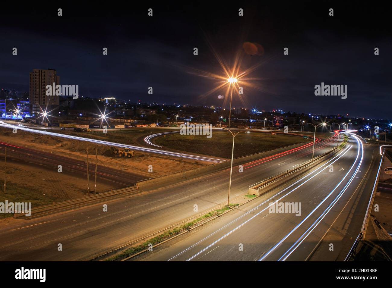 A section of the Nairobi Expressway southern bypass a few hours before ...