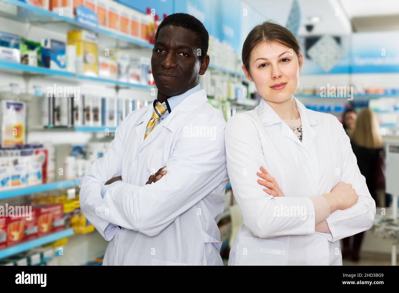 Confident african pharmacist woman in hi-res stock photography and ...