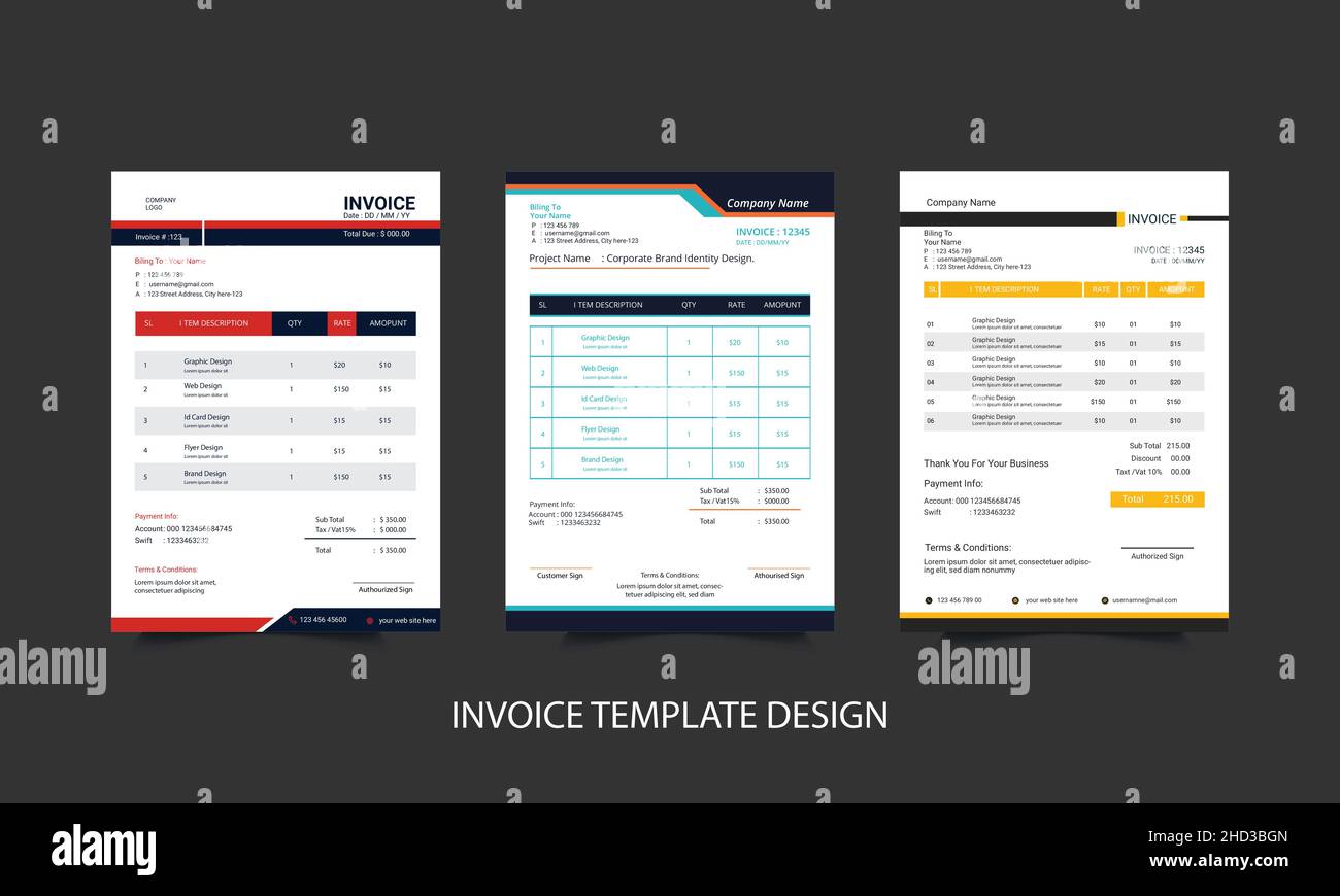 Invoices vector hi-res stock photography and images - Alamy