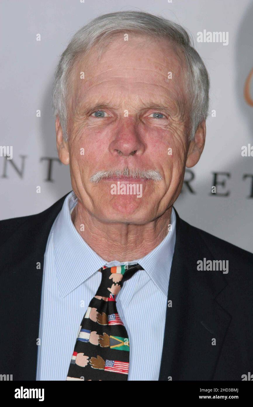 Ted Turner attends the premiere of "The Interpreter" at the opening ...