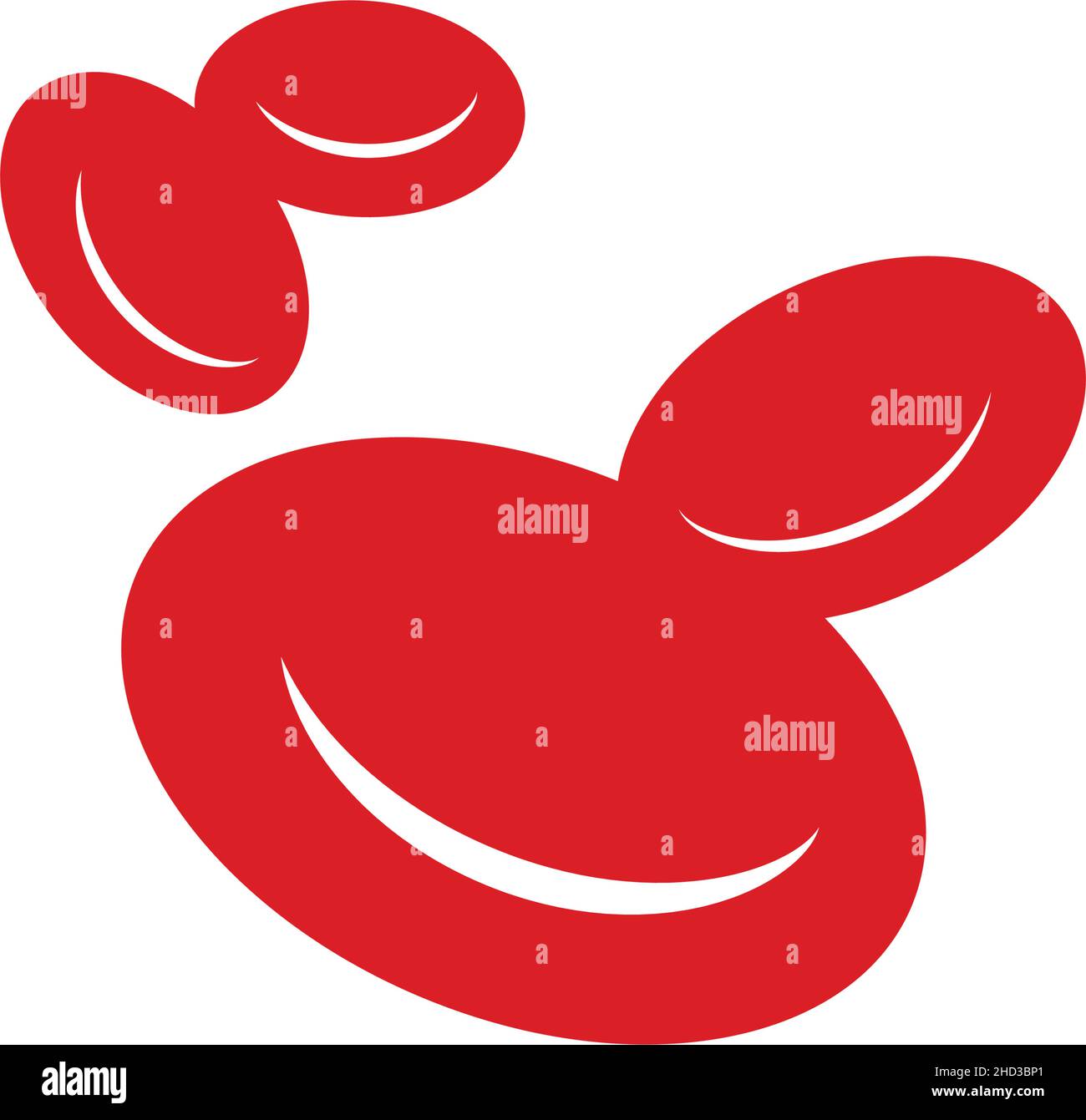 Healthy red blood cell Cut Out Stock Images & Pictures - Alamy