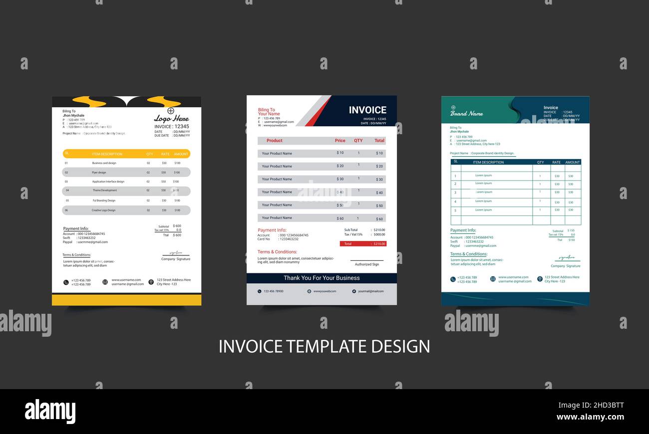 File invoice Stock Vector Images - Alamy