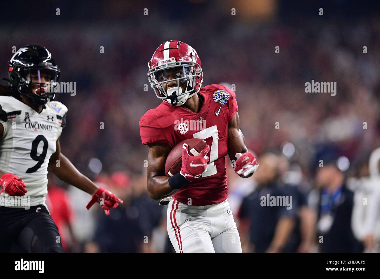 Alabama Crimson Tide wide receiver Ja'Corey Brooks catches a pass for a ...