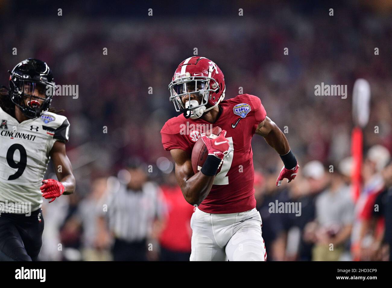 Alabama Crimson Tide wide receiver Ja'Corey Brooks catches a pass for a ...