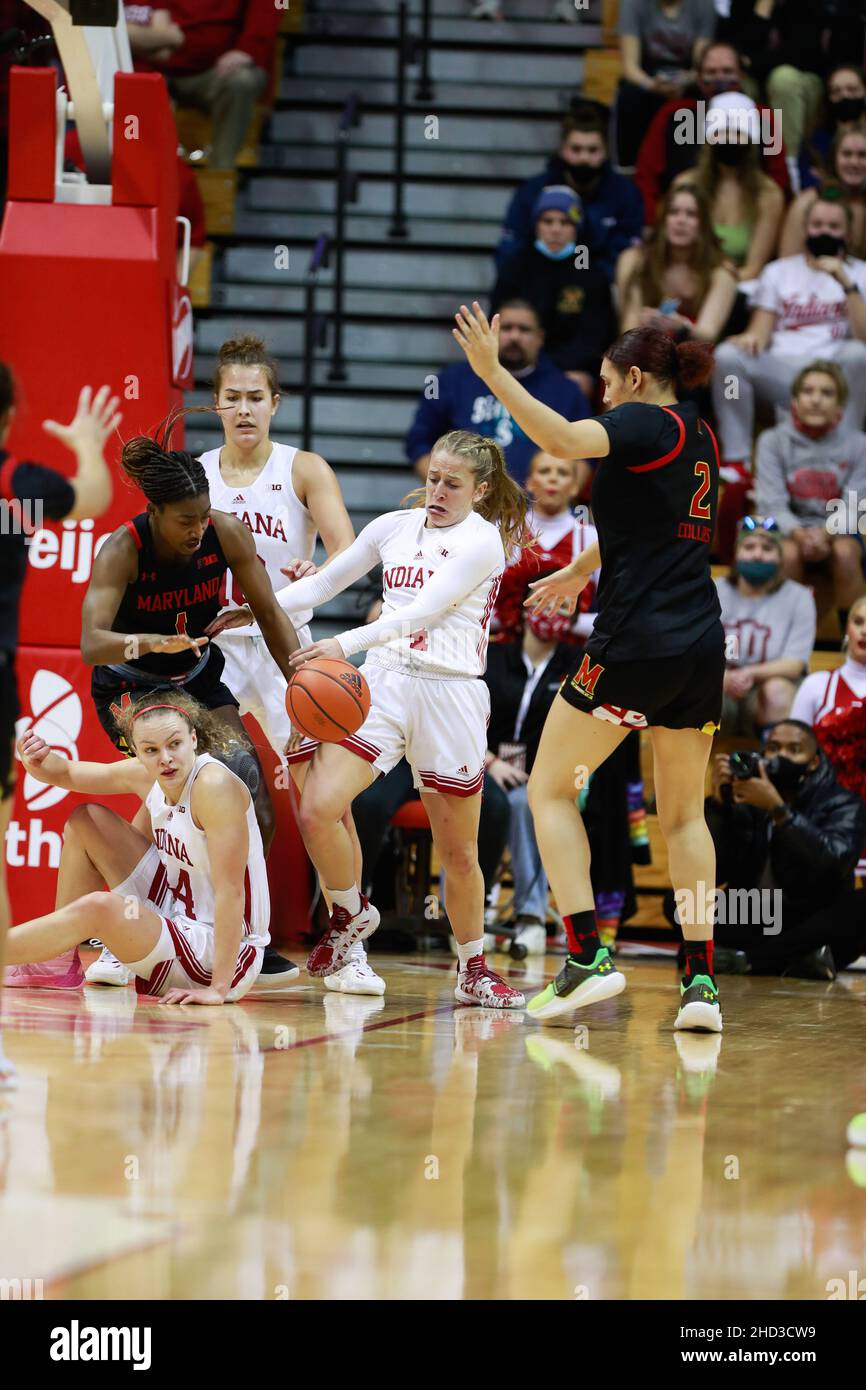 Bloomington, United States. 02nd Jan, 2022. Indiana Hoosiers guard ...